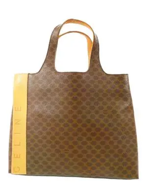 Celine Macadam Pattern Tote Bag - Brown