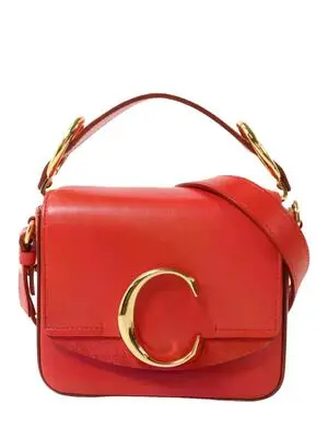 Chloé Leather Shoulder Bag - Red