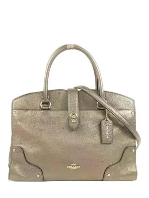COACH VINTAGE 30 Mercer Leather Tote Bag - Grey