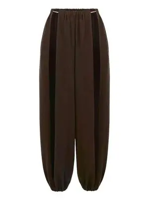 SEEN USERS Fontana Cut-out Track Pants - Brown