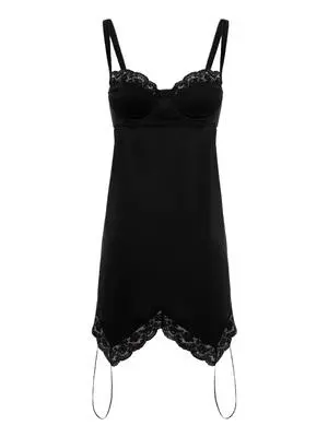 SEEN USERS Name Picasso Lace-trim Top - Black