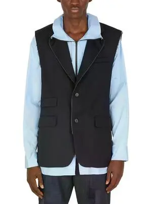 BOTTER Frayed Detailing Waistcoat - Black