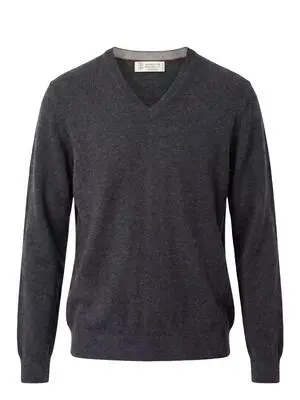 Brunello Cucinelli V-neck Sweater - Grey