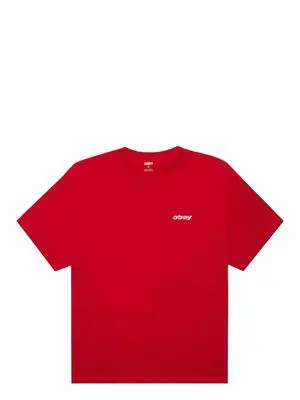 Obey Diffusion Logo-print T-shirt - Red