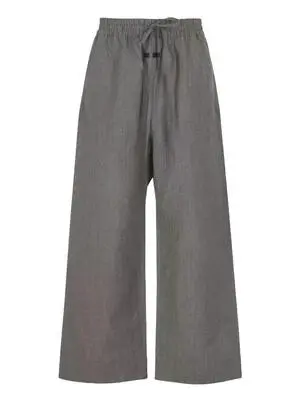 Fear Of God Drawstring-waist Wide-leg Trousers - Grey