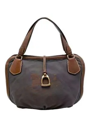 Celine Canvas Carriage Tote Bag - Grey