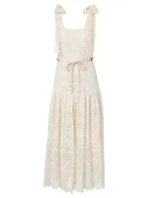 Zimmermann Lace-knit Maxi Dress - Neutrals