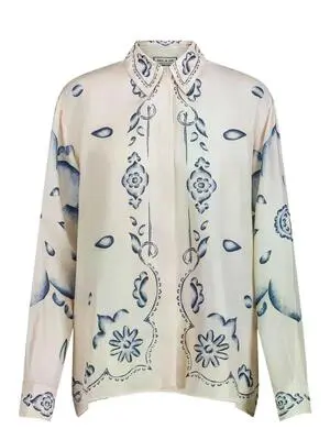 Paul & Joe Galilee Floral-print Shirt - Neutrals