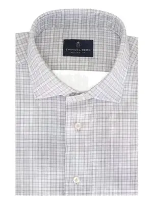 EMANUEL BERG Check-pattern Shirt - White