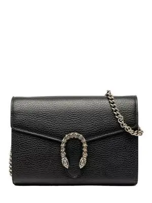 Gucci Dionysus Wallet On Chain Crossbody Bag - Black
