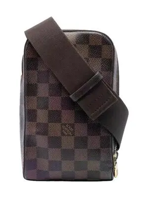 LOUIS VUITTON Damier Ebene Geronimos Crossbody Bag - Brown