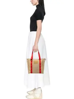LOUIS VUITTON Louis Vuitton Antigua Cabas MM Tote Bag Neutrals