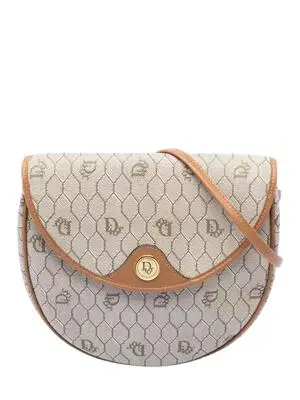 Dior Honeycomb Coated Canvas Crossbody Bag - Neutrals