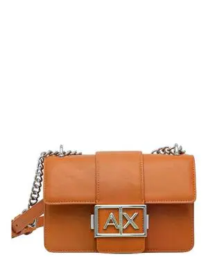 Armani Exchange Logo Detail Cross Body Bag - Brown