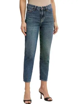 Armani Exchange Logo Patch Jeans - Blue