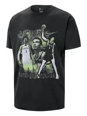 Nike Nba T-shirt 'victor Wembanyama - Black