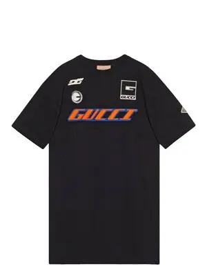 Gucci Moto Logo Long T-shirt - Black