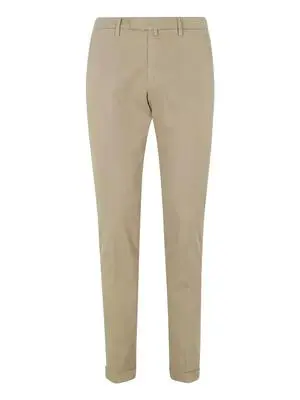 BRIGLIA 1949 Straight-leg Turn-up Chinos - Neutrals