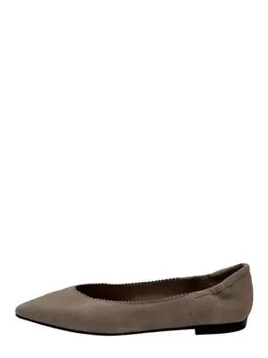 POMME D´OR Pointed-toe Scalloped Ballet Flats - Neutrals