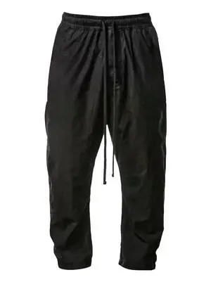 THOM KROM Tapered Leg Trousers With Drawstring Waist - Black