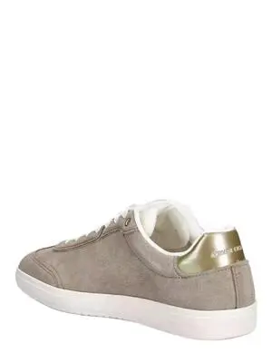 Armani Exchange Perforated Logo Sneakers - Neutrals