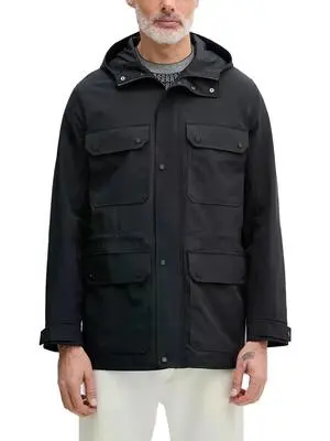 Armani Exchange Hooded Multi-pocket Jacket - Blue