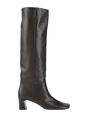 ALYSI ALYSI Dark Leather Square Toe Boots