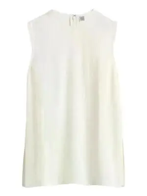 TOTEME Ribbed Sleeveless Blouse - Neutrals
