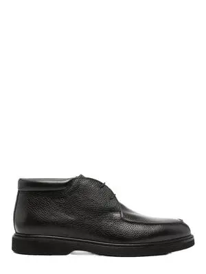 JOHN HARRISON Pebbled-effect Derby Shoes - Black