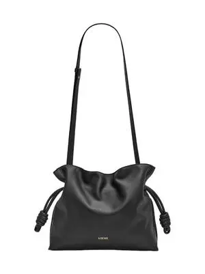 Loewe Flamenco Drawstring Clutch Bag - Black