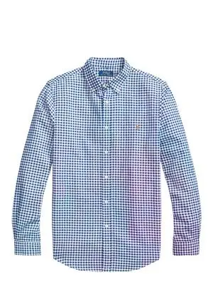 Polo Ralph Lauren Gingham-checked Button-down Shirt - Blue