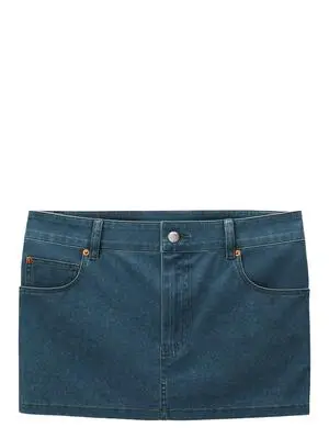 Alexander Wang Denim Mini Skirt - Blue
