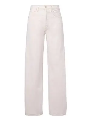AGOLDE Five-pocket Denim Trousers - White