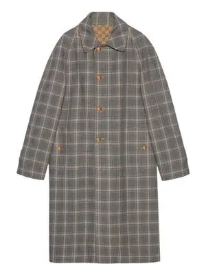 Gucci Gg Reversible Coat - Gray