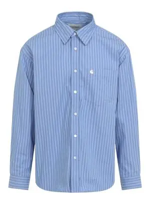 Carhartt Work In Progress L/s Keene Shirt - Blue