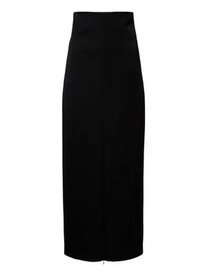 THE ROW Iphora Wool Maxi Skirt - Black