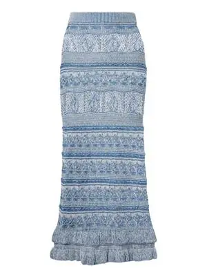 ETRO Etro Crochet Cotton Maxi Skirt