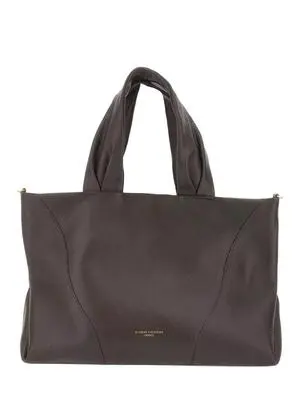 GIANNI CHIARINI Suria Grained-leather Tote Bag - Brown