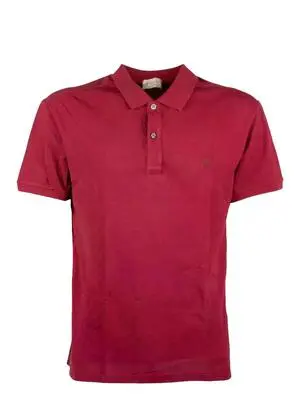 BROOKSFIELD Logo-embroidered Piqué Polo Shirt - Red