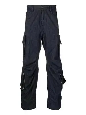 DIESEL® Mid-rise Cargo Jeans - Blue