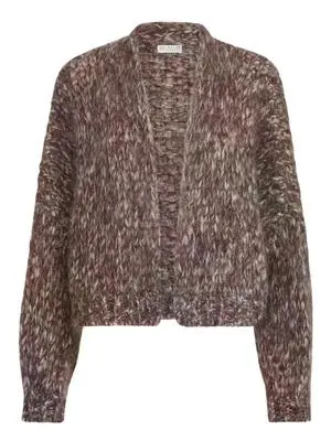 Brunello Cucinelli Malfilé Mohair Shawl Collar Cardigan - Brown