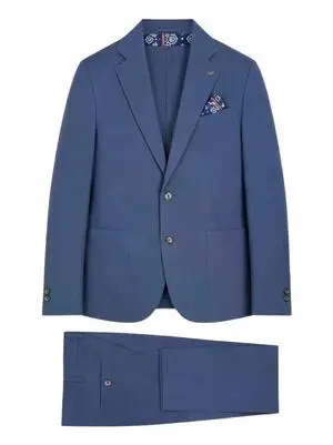 BOB Single-breasted Notched-lapels Suit - Blue