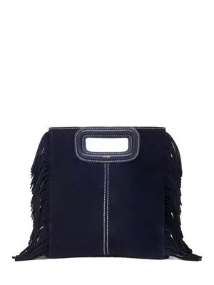 Maje Fringe Detail Tote Bag - Blue