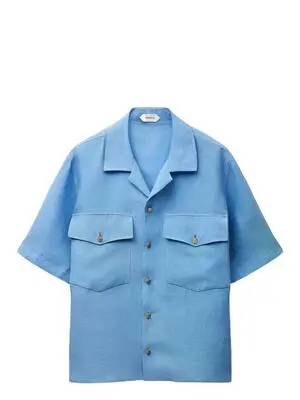 Versace Linen Shirt - Blue