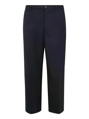 NINE:INTHE:MORNING Wool Tailored Trousers - Blue