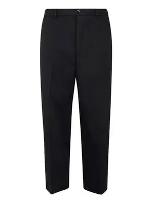 NINE:INTHE:MORNING Wool Tailored Trousers - Black