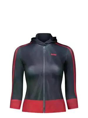 AVAVAV X Adidas Originals Three-stripe Zip-up Hoodie - Black