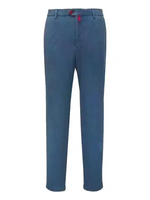 Kiton Straight-leg Wool Trousers - Blue