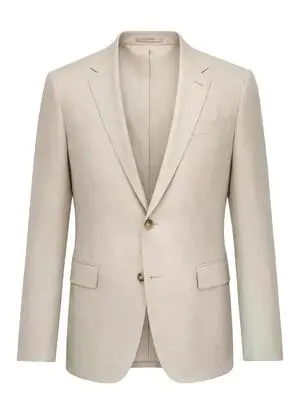 Zegna Textured Single-breasted Blazer - Neutrals