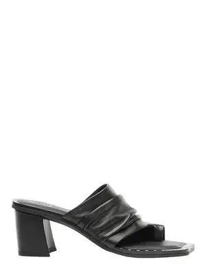 Ash Corine Ruched Sandals - Black